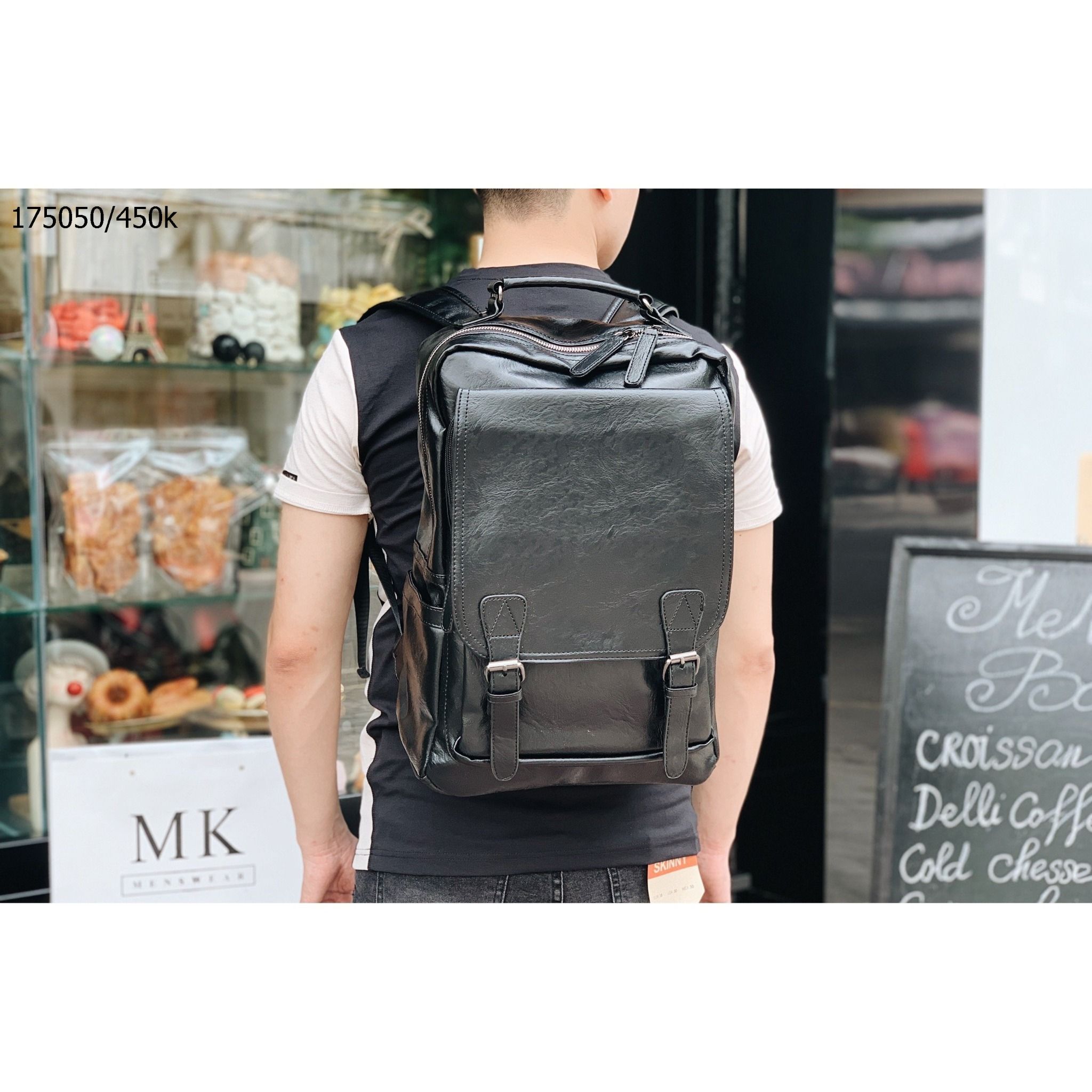 Ba Lô Da 6529 Đen – MK MENSWEAR