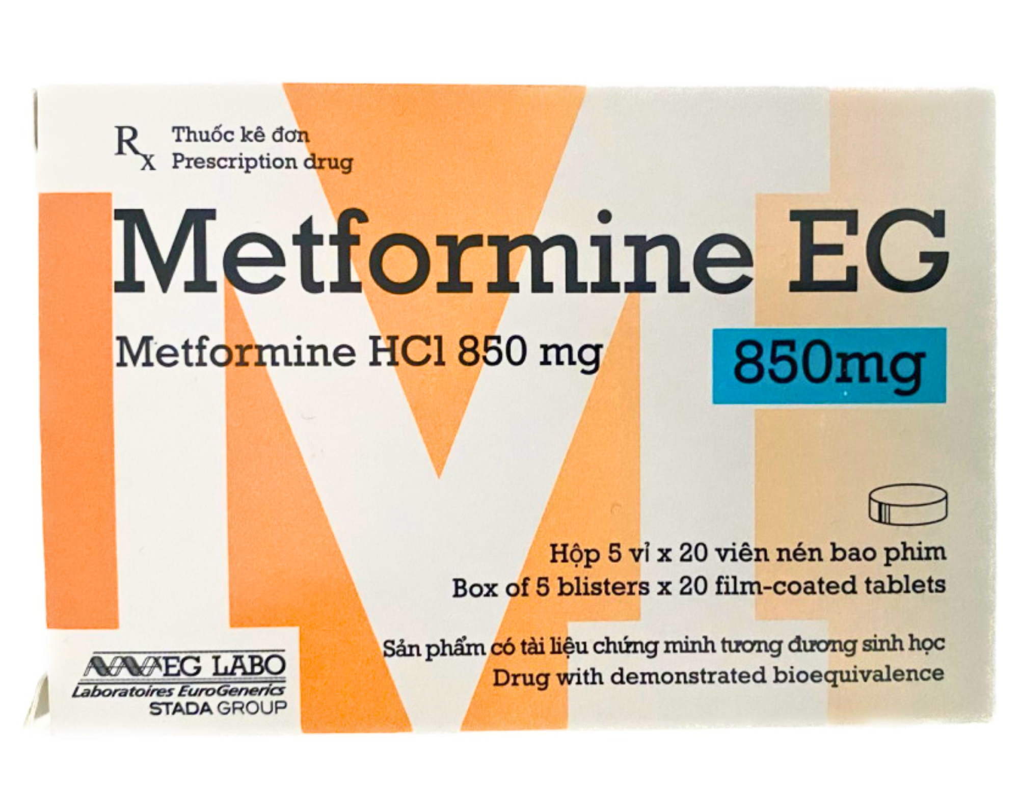 Metformin EG 850mg Pymepharco (H/100v) – SHOPTHUOC