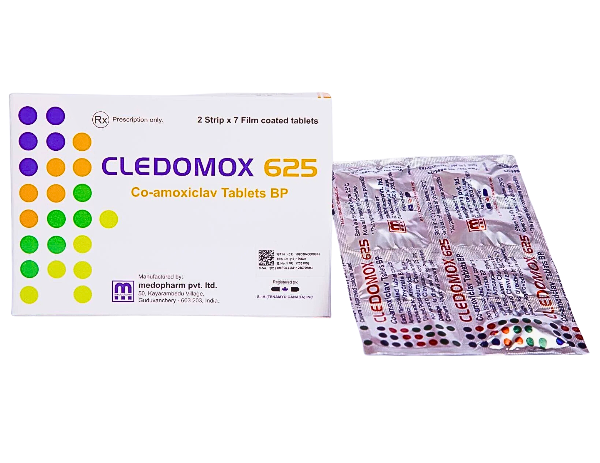 Cledomox 625mg Medopharm (H/14v) – SHOPTHUOC