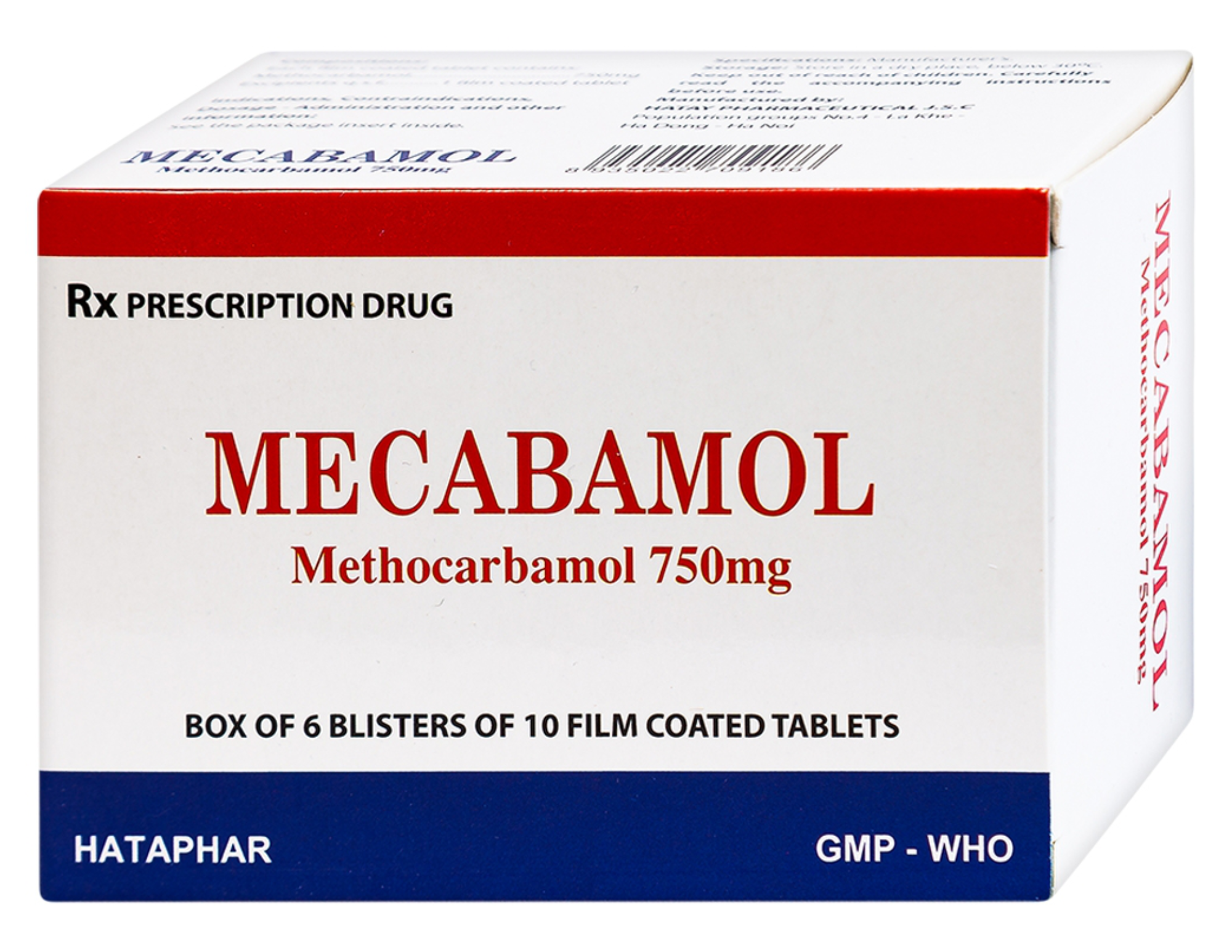 Mecabamol Methocarbamol 750mg Hataphar(H/60v) – SHOPTHUOC