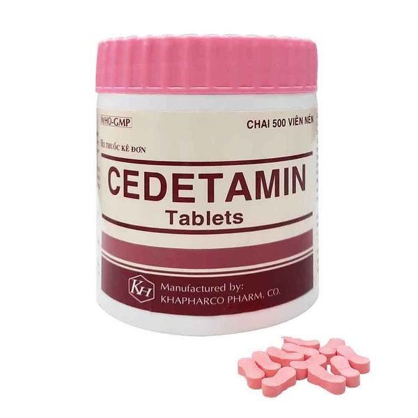 Cedetamin Khapharco (C/500v) (Nắp hồng) – SHOPTHUOC