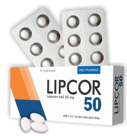 Lipcor Losartan 50mg Dhg (H/30 Viên Nén) – SHOPTHUOC