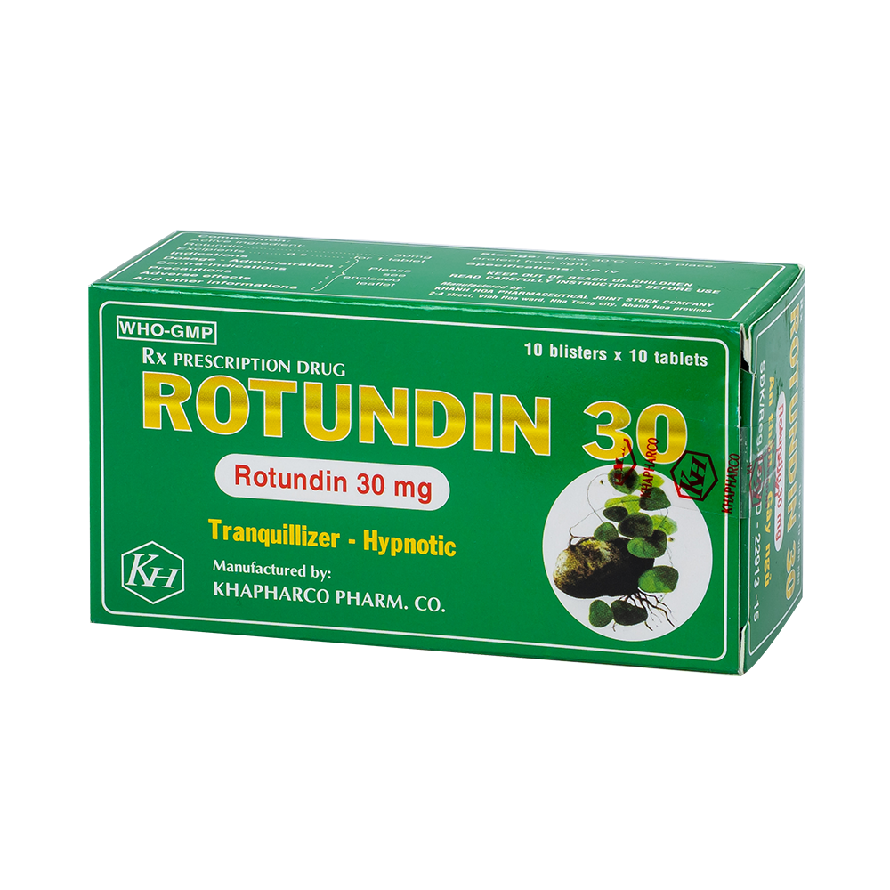 Rotundin 30mg Khapharco (H/100v) – SHOPTHUOC