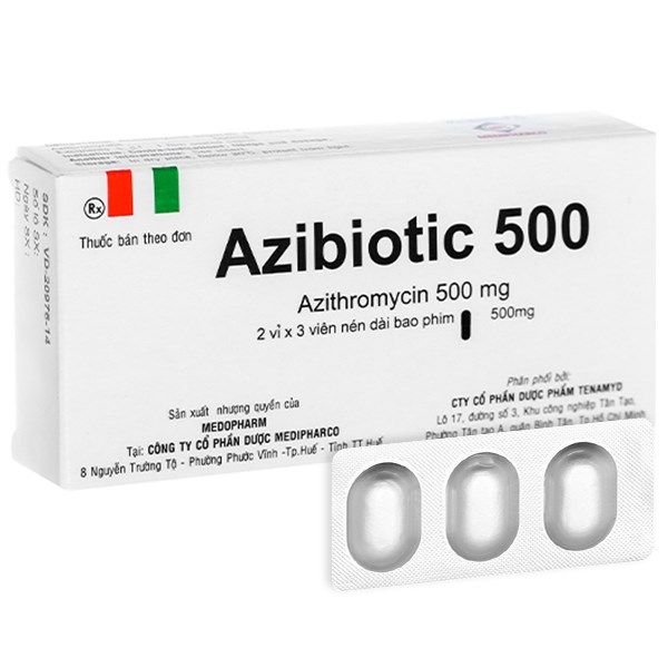 Azibiotic Azithromycin 500mg Tenamyd (H/6v) – SHOPTHUOC