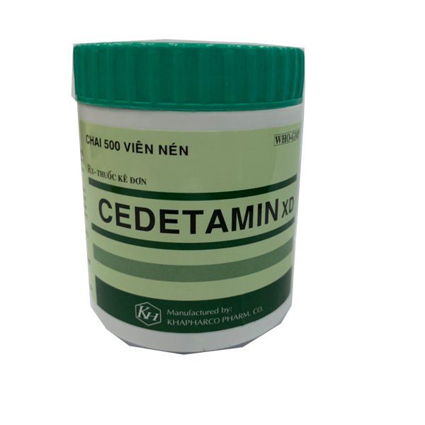 Cedetamin Khapharco (C/500v) (Nắp xanh lá) – SHOPTHUOC