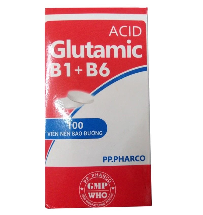Acid Glutamic B1 + B6 PP Pharco (C/100v) – SHOPTHUOC