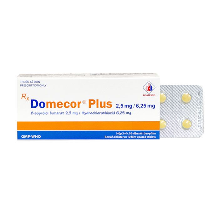 Domecor Plus 2,5mg/6,25mg Domesco (H/30v) – SHOPTHUOC