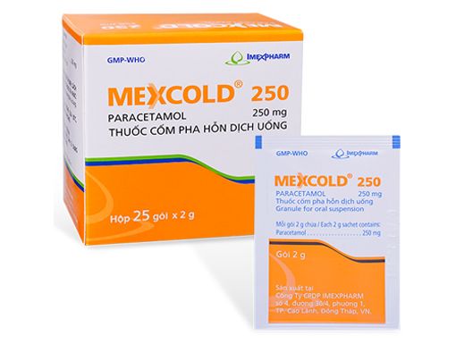 Mexcold Paracetamol 250mg Imexpharm (H/25g) – SHOPTHUOC