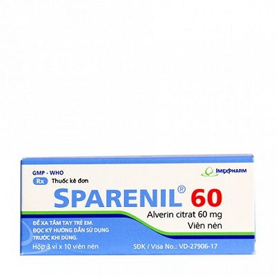 Sparenil Alverin 60mg Imexpharm (H/30v) – SHOPTHUOC