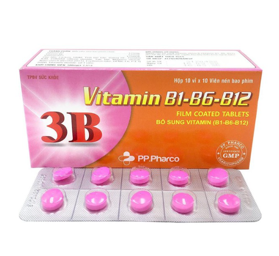 Vitamin B1 - B6 - B12 PP Pharco (H/100v) (Bao phim) – SHOPTHUOC