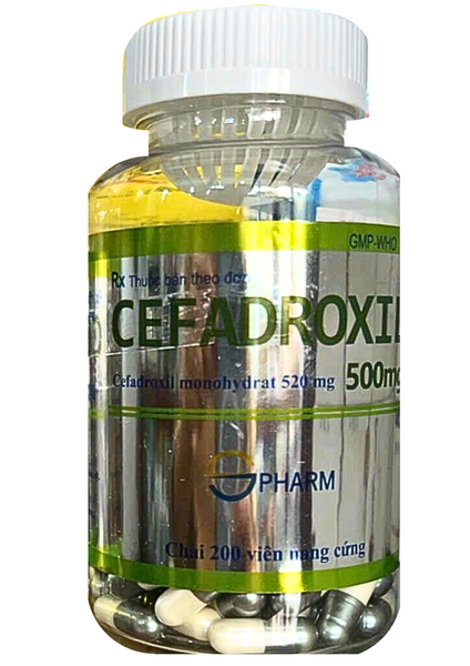 Cefadroxil 500mg SPharm (C/200v) (Chai) – SHOPTHUOC