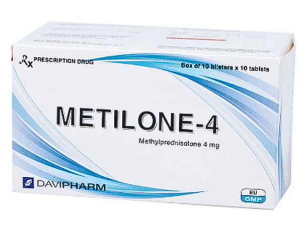 Metilone - 4 Methylprednisolon 4mg Davipharm (H/100v) – SHOPTHUOC