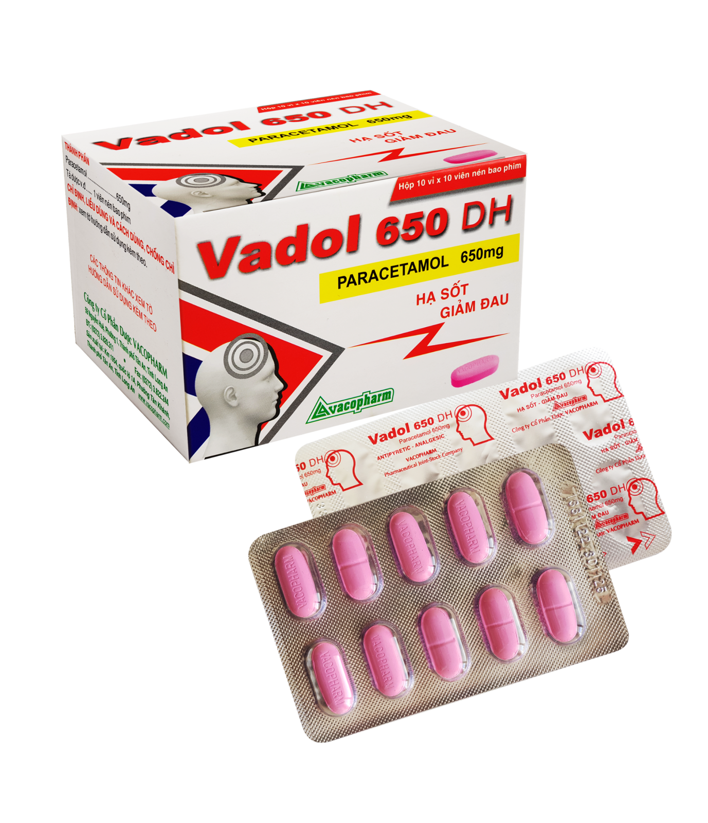 Vadol 650mg Vacopharm (H/100V) – SHOPTHUOC