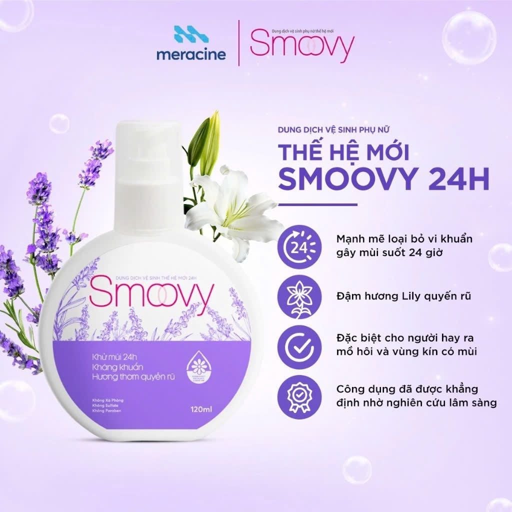 Dung Dịch Vệ Sinh Phụ Nữ (Tím) Smoovy Gia Nguyễn (C/120ml) – SHOPTHUOC