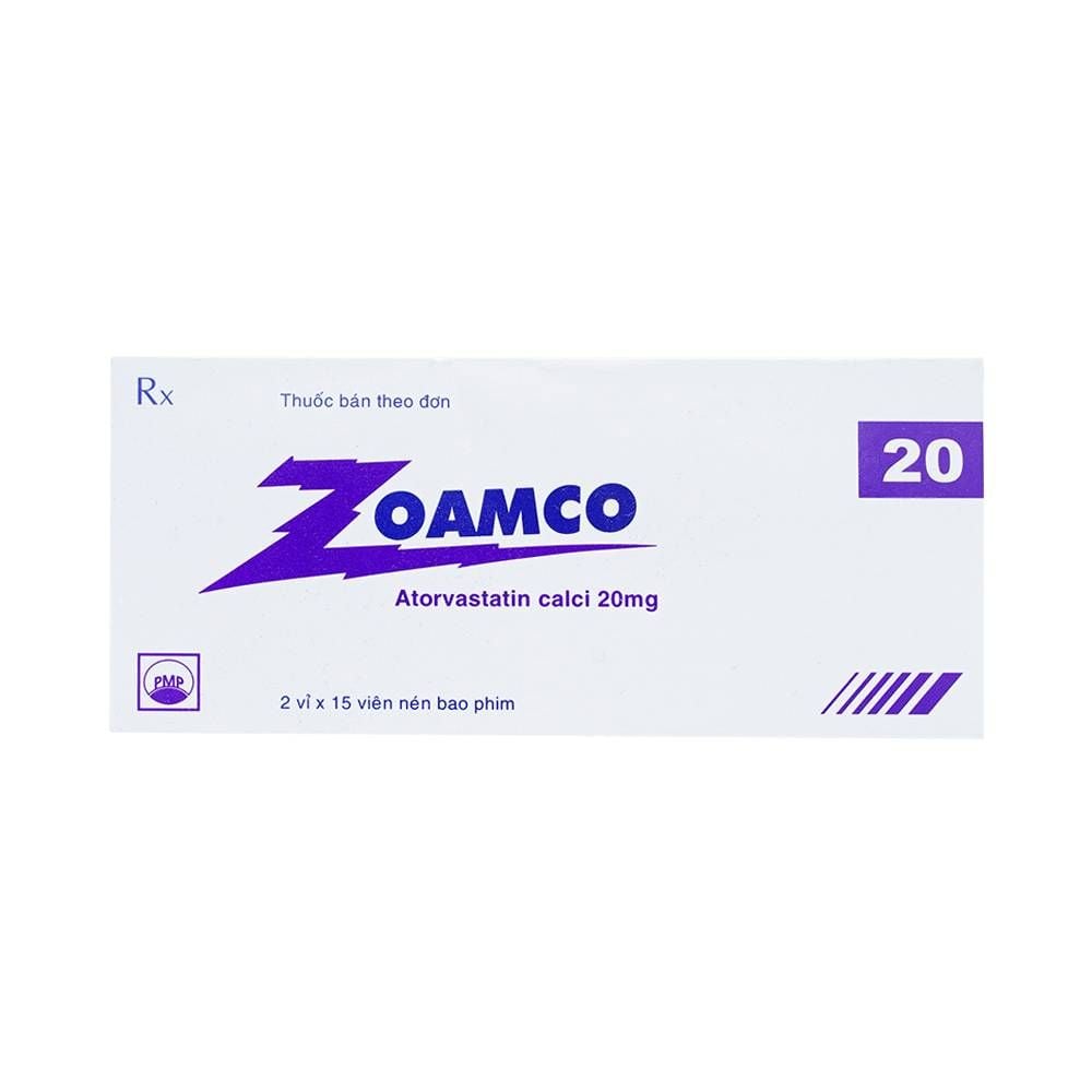 Zoamco Atorvastatin 20mg Pymepharco (H/30v) – SHOPTHUOC