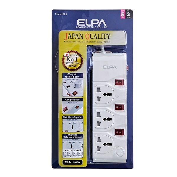 Ổ CẮM ĐIỆN ELPA ESL-VNI35 – Showroom iTamLoan Cần Thơ