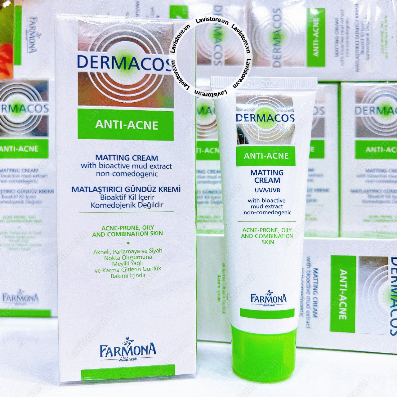Kem dưỡng DERMACOS ANTI-ACNE Matting Cream FARMONA 50ml
