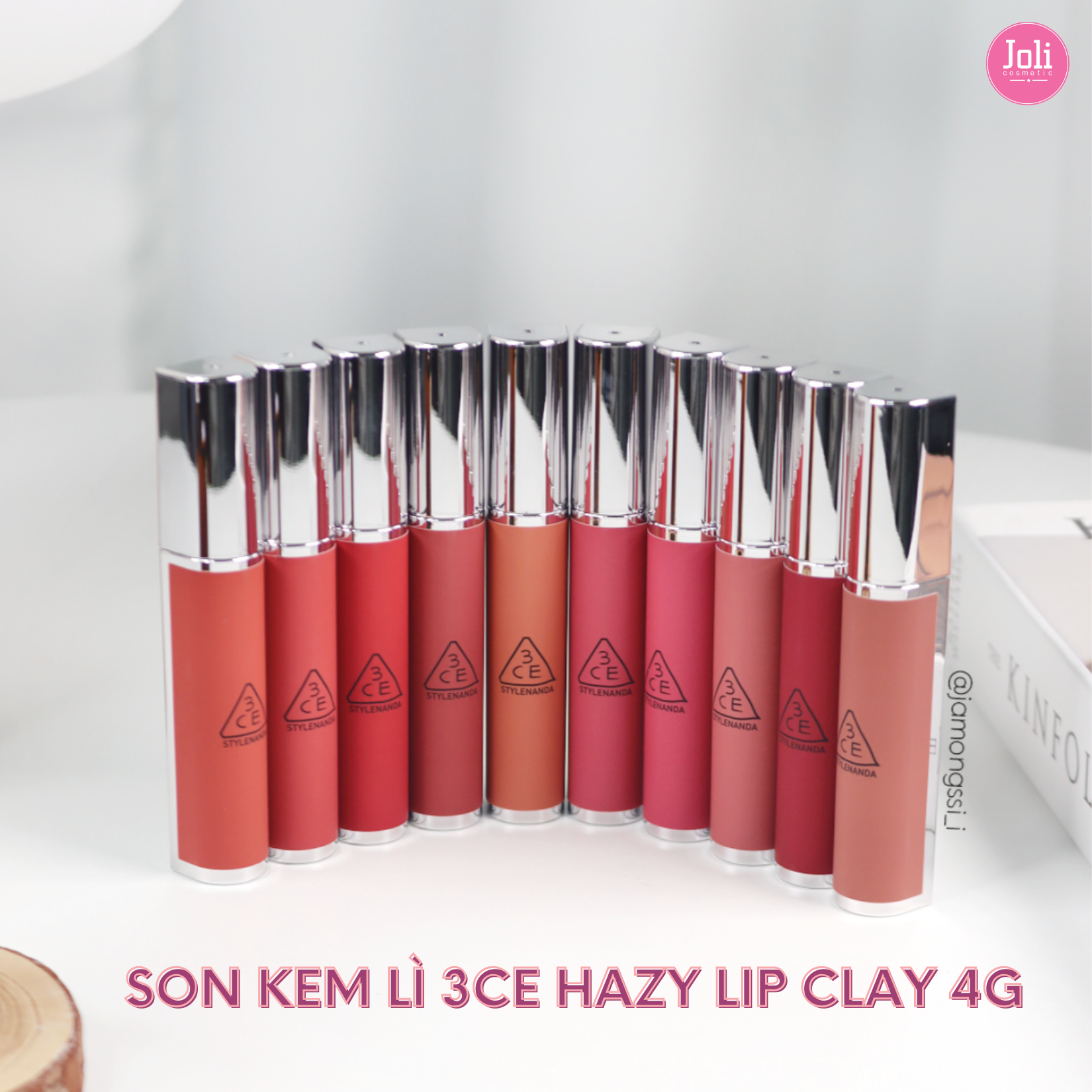 Son Kem Lì 3CE Hazy Lip Clay 4gSon Kem Lì 3CE Hazy Lip Clay 4g – JOLI ...