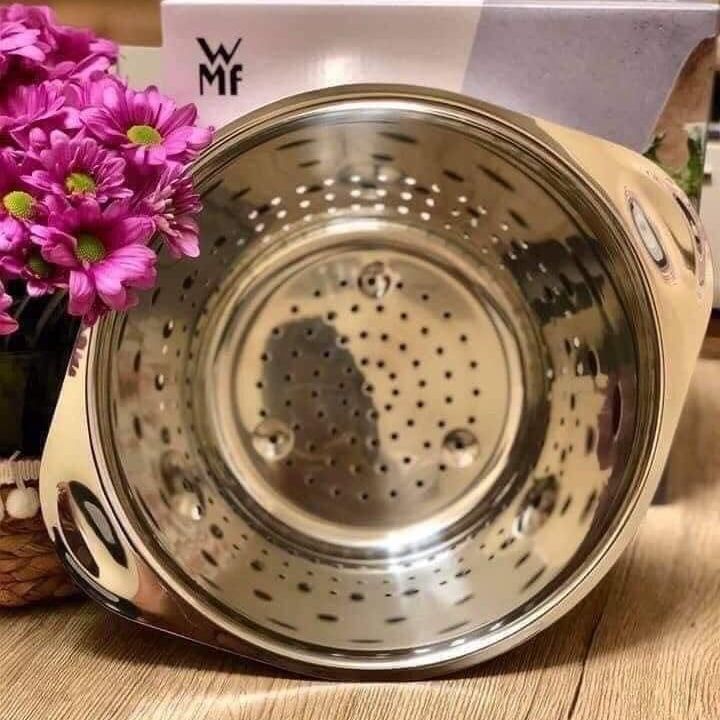 Rổ quay rau Wmf inox 2 quai cầm 24cm