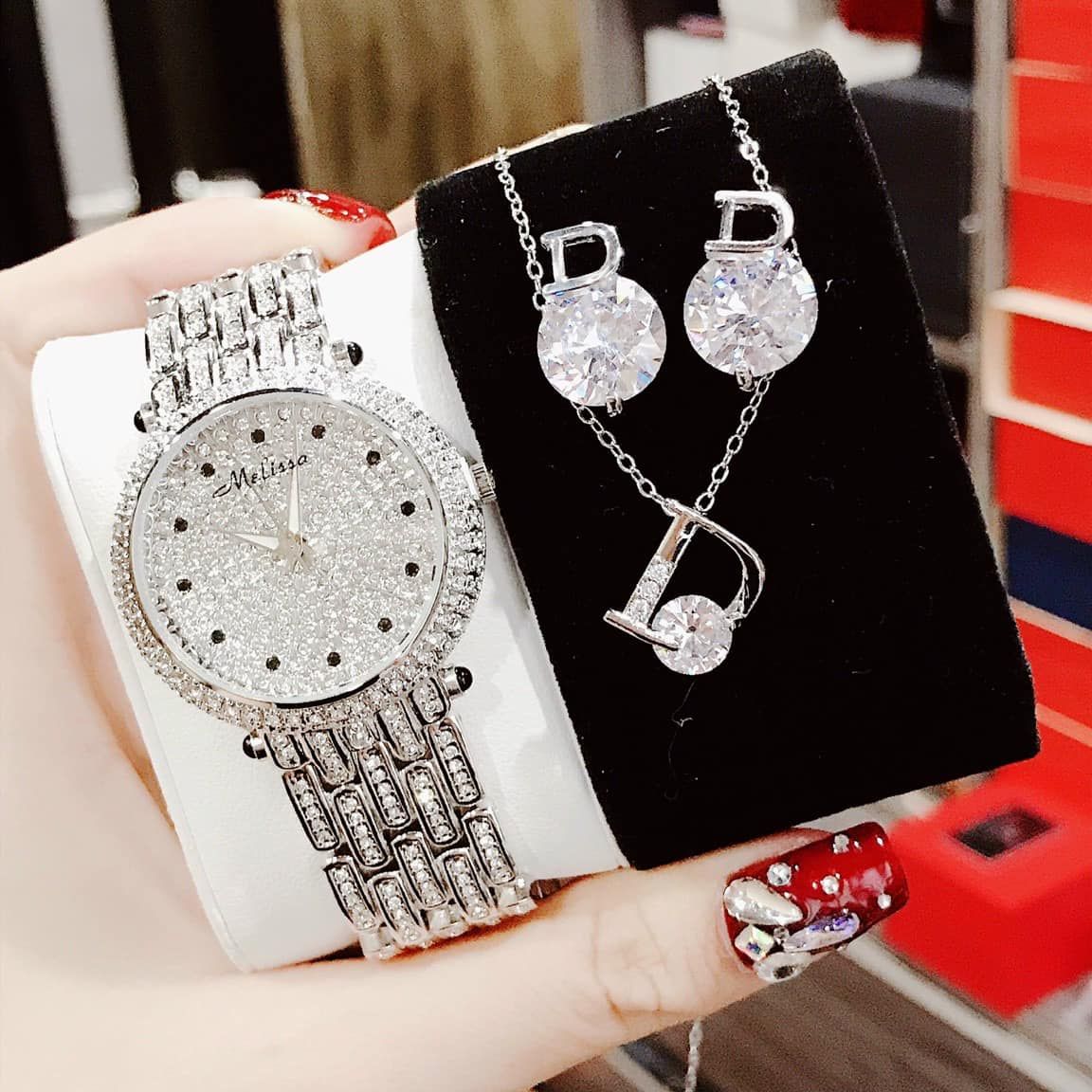 Đồng hồ thời trang Melissa full đá Swa.rovski