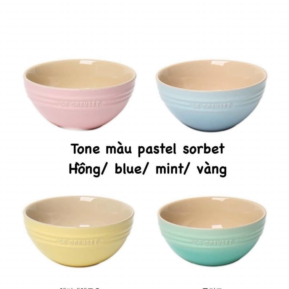 Set Le Creuset Gam màu pastel