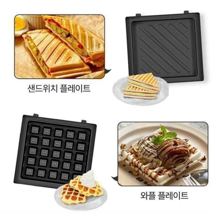 Máy làm Danmi Da-San01 kẹp Sandwich, làm bánh Waffel 2 in 1 nội địa Hà
