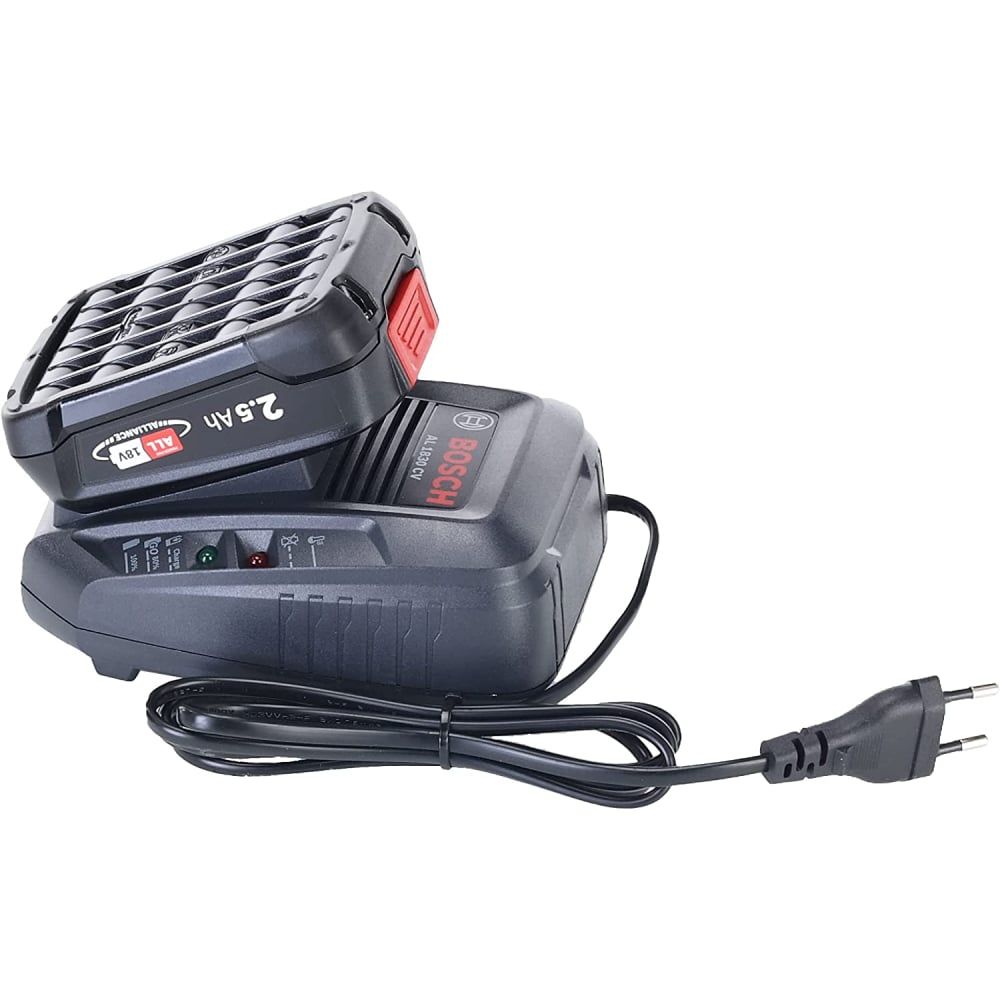 Bộ 2 pin Bosch 18V, 2,5 Ah kèm 1 sạc
