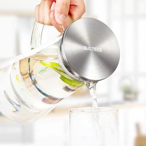 Bình thủy tinh chịu nhiệt Susteas Detox 2L