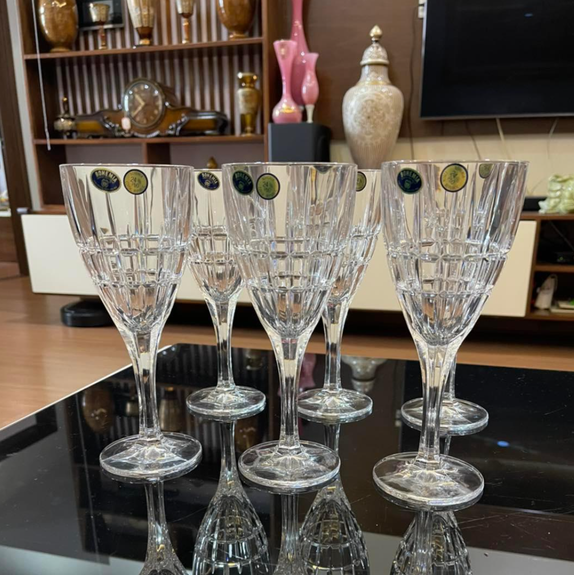 Bộ 6 ly pha lê Bohemia Dover 320ml - SX tại Séc