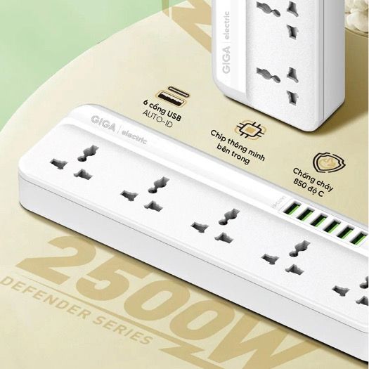 Ổ cắm điện đa năng Giga Electric GS-C5614