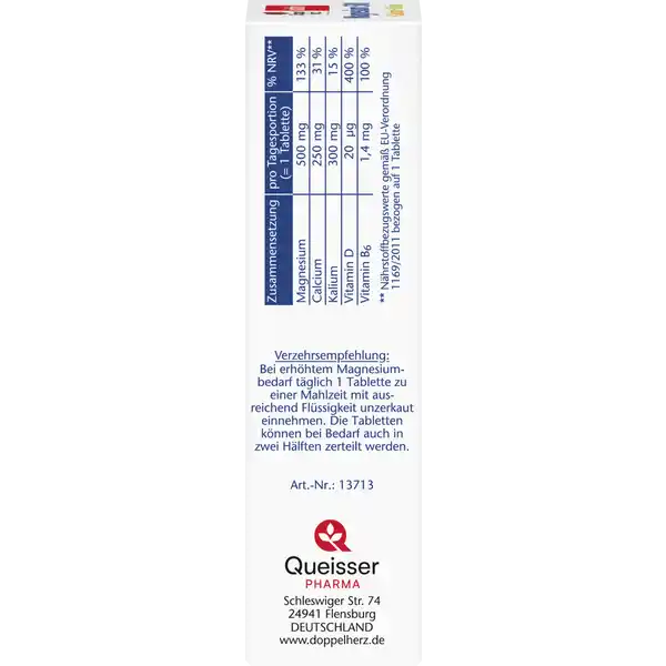 Viên uống bổ sung Magiê 500 Canxi Kali