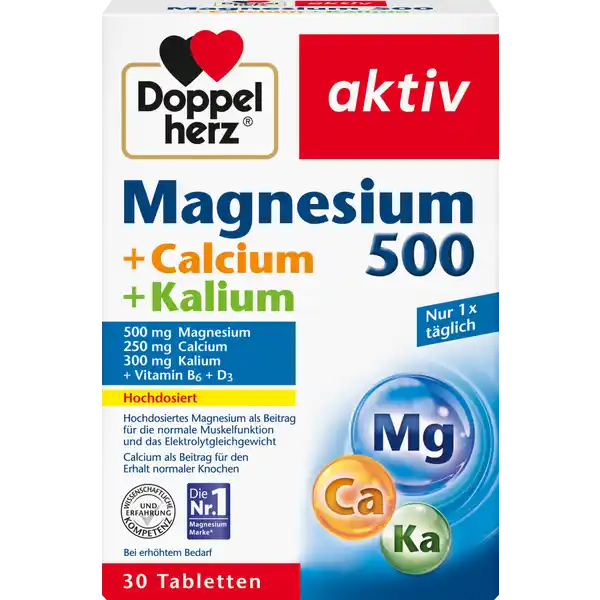 Viên uống bổ sung Magiê 500 Canxi Kali