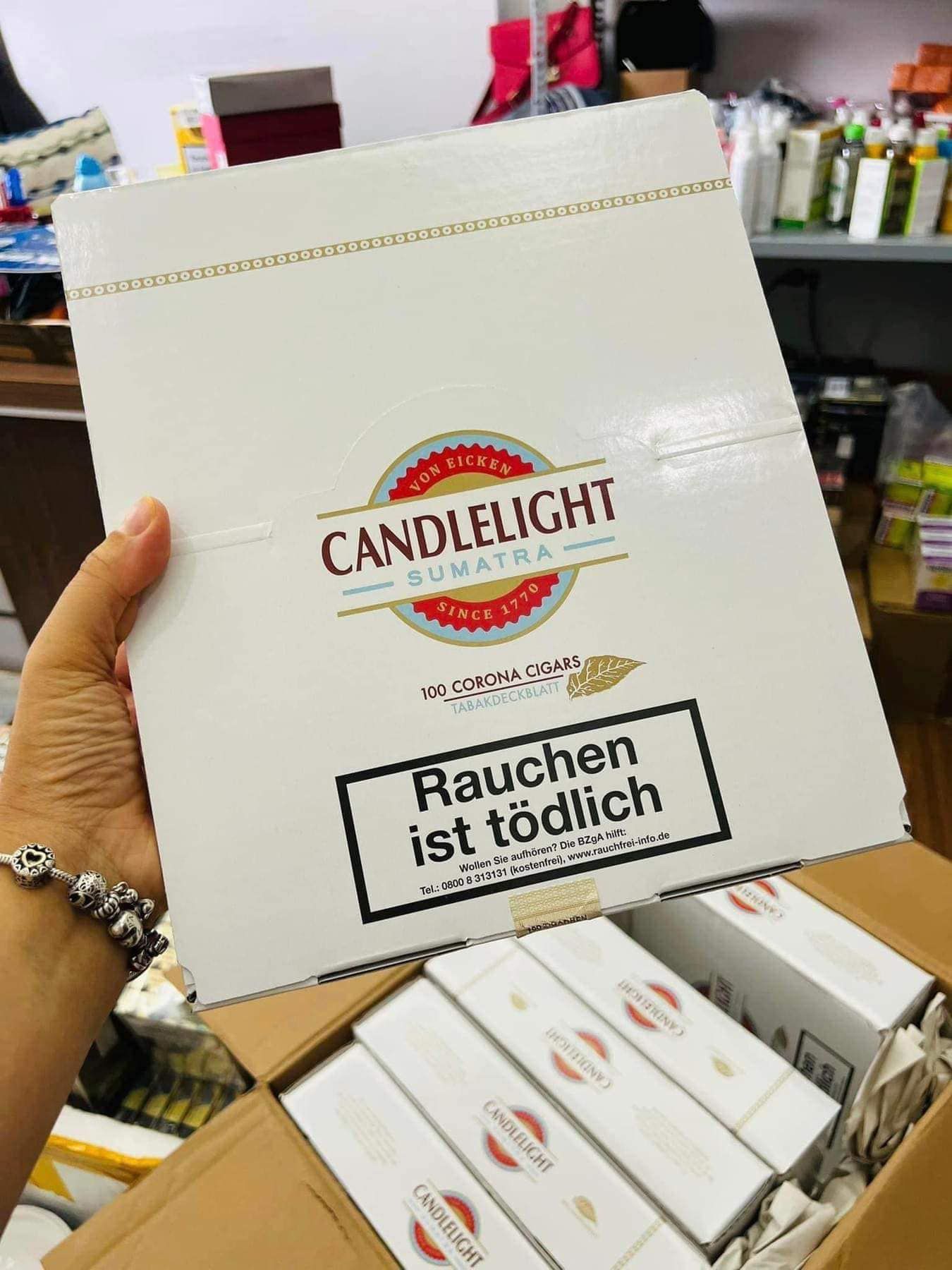 Xì gà Candlelight Coronas Sumatra hộp 100 điếu