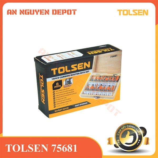 Bộ Mũi Đánh Phay Router Tolsen 75681