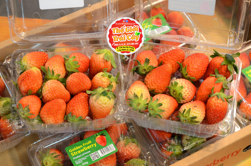 Dâu Hàn quốc hộp 250gr – Thế Giới Trái Cây