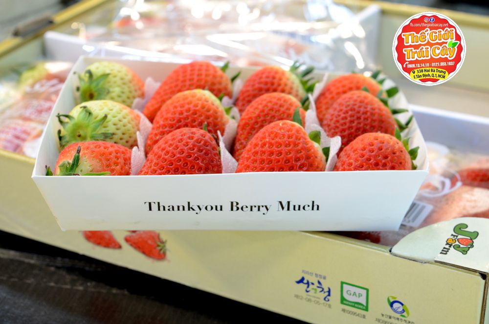 Dâu Hàn quốc JoyFarm hộp 330gr – Thế Giới Trái Cây