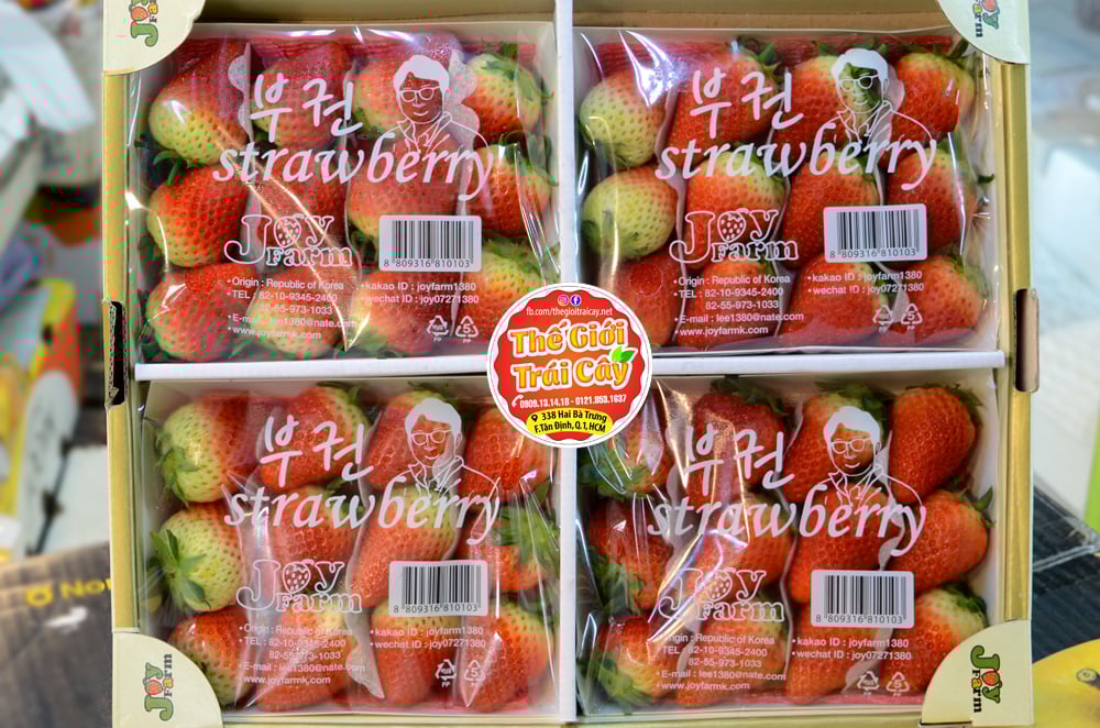 Dâu Hàn quốc JoyFarm hộp 330gr – Thế Giới Trái Cây