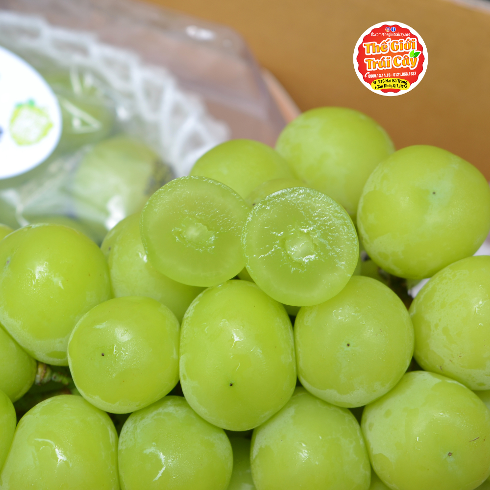 Nho Mẫu Đơn Shine Muscat Hàn quốc – Thế Giới Trái Cây