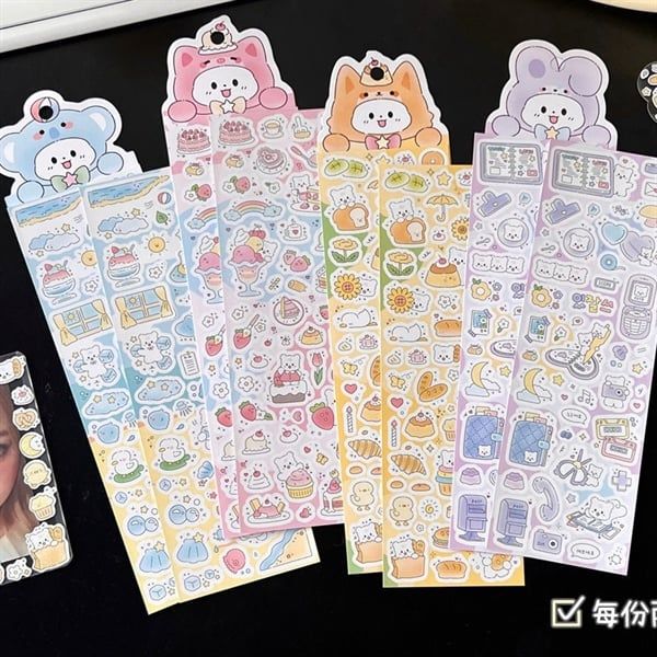 Sticker bìa thú cosplay lấp lánh – Ciuciu - Quà tặng & Đồ gia dụng
