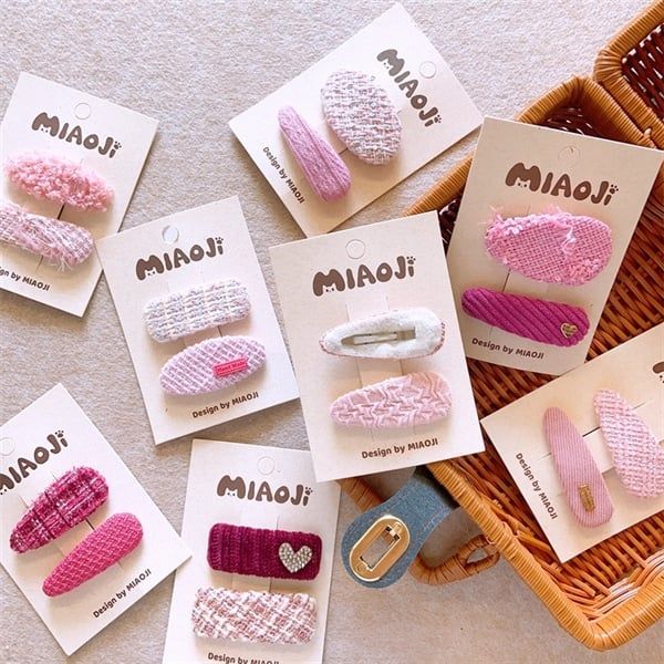 Set kẹp tóc vải vintage 2c – Ciuciu - Quà tặng & Đồ gia dụng