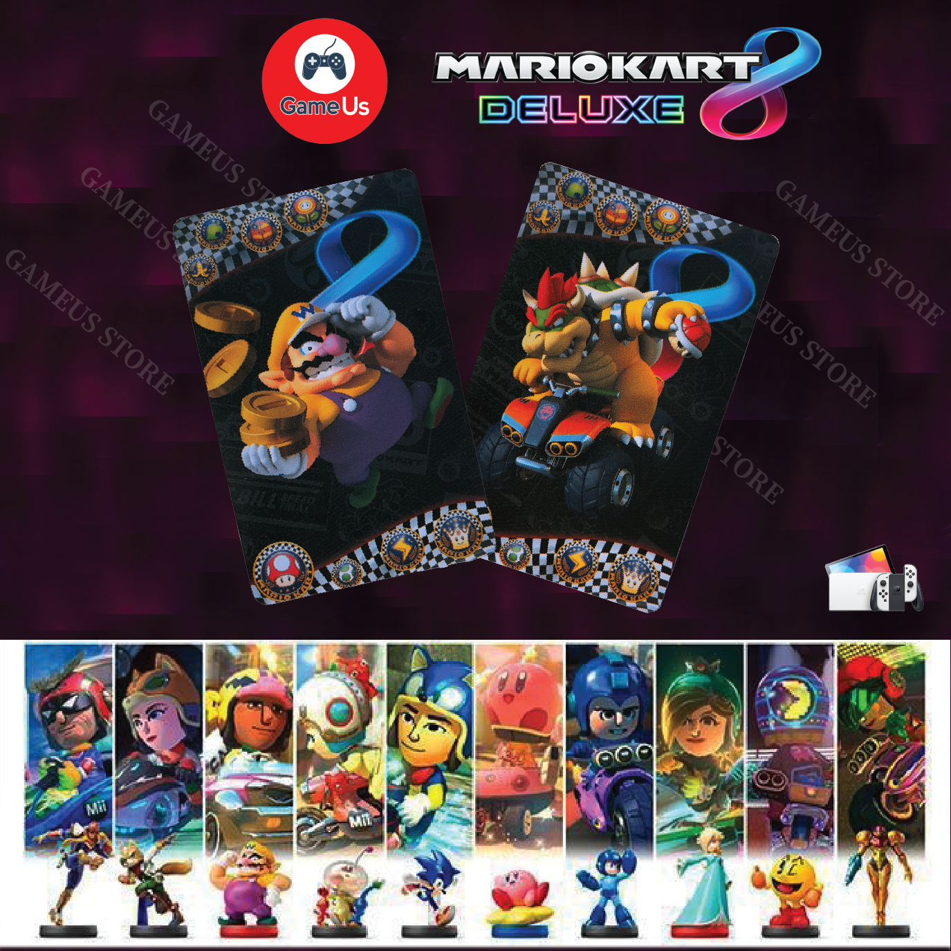 Set 20 Thẻ Amiibo Scan Nfc Cho Game Mario Kart 8 Nintendo Switch Gameus
