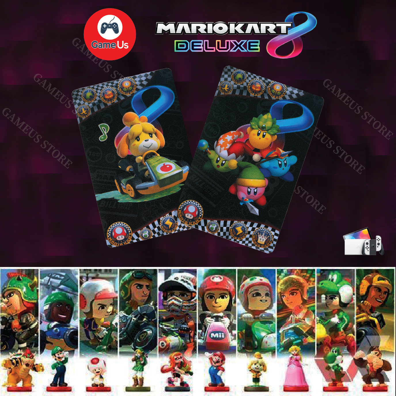 Set 20 Thẻ Amiibo Scan NFC Cho Game Mario Kart 8 Nintendo Switch – Gameus
