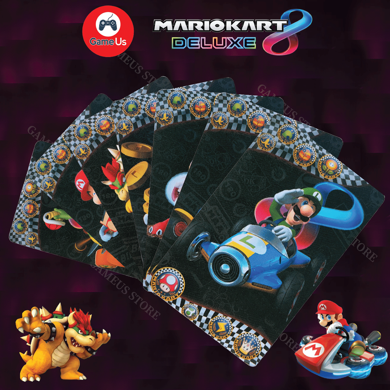 Set 20 Thẻ Amiibo Scan Nfc Cho Game Mario Kart 8 Nintendo Switch Gameus