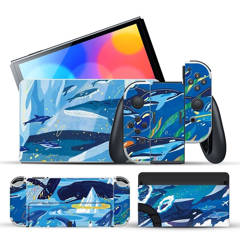 Bộ Skin Decal Miếng Dán Máy Game Cầm Tay Nintendo Switch, Dock, Joyco ...
