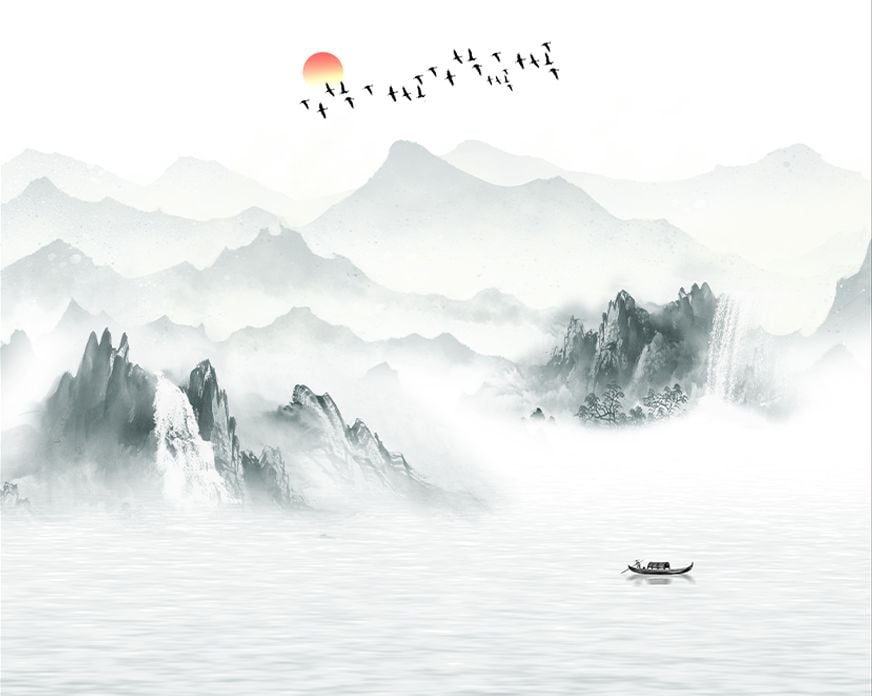 Tranh PVC ốp tường phòng khách - Tranh Vân Đá Phong Cảnh | Mã YS2-003