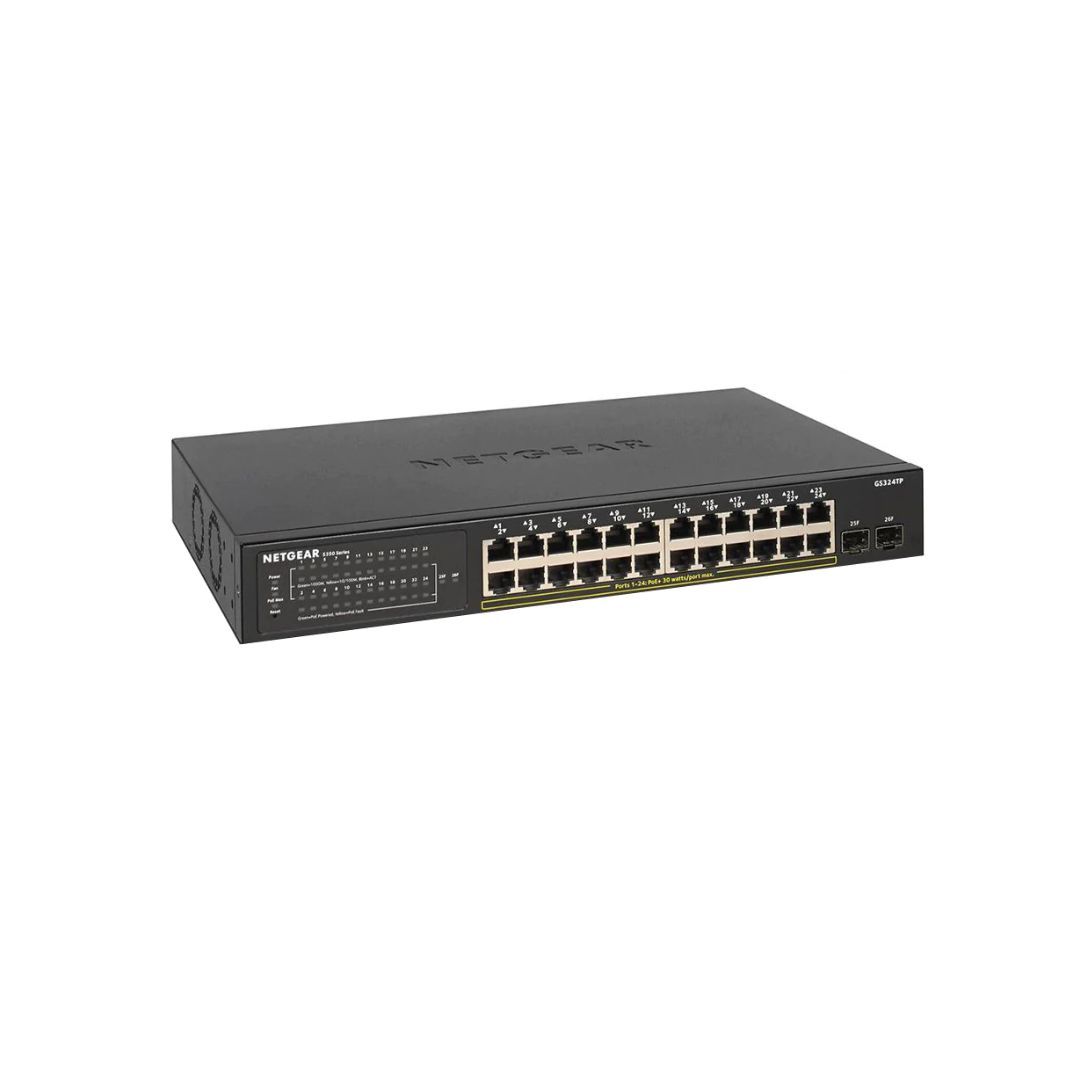 NETGEAR GS324TP 26-Port Gigabit Ethernet Smart Managed Pro PoE Switch ...