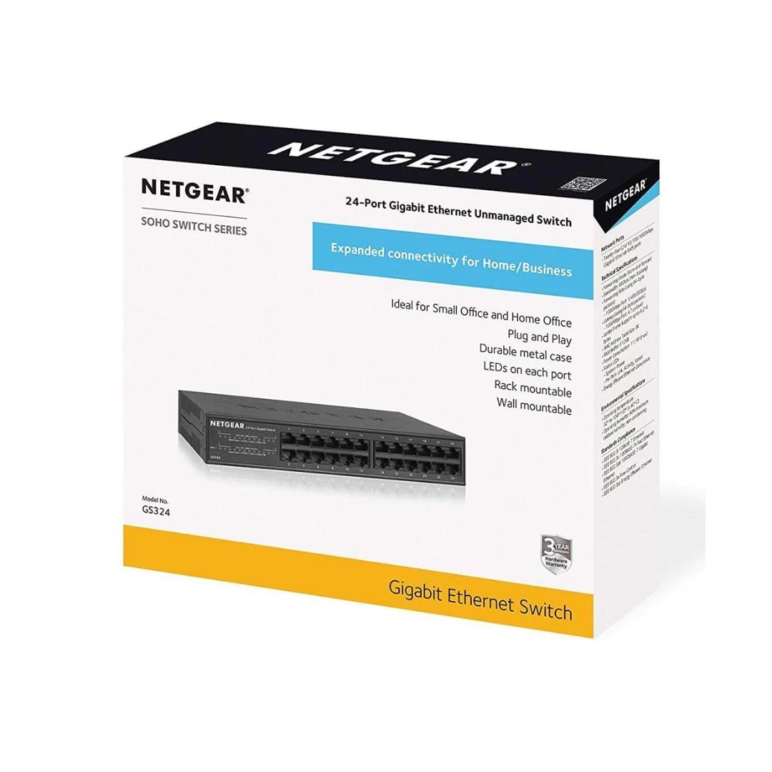 NETGEAR GS324 24-Port Gigabit Ethernet Unmanaged Switch – KHN.VN