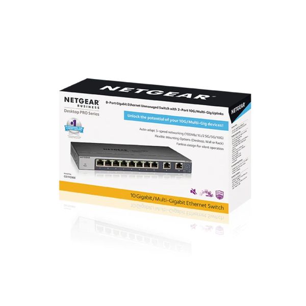 NETGEAR GS110MX 10-Port Gigabit/10G Ethernet Unmanaged Switch – KHN.VN