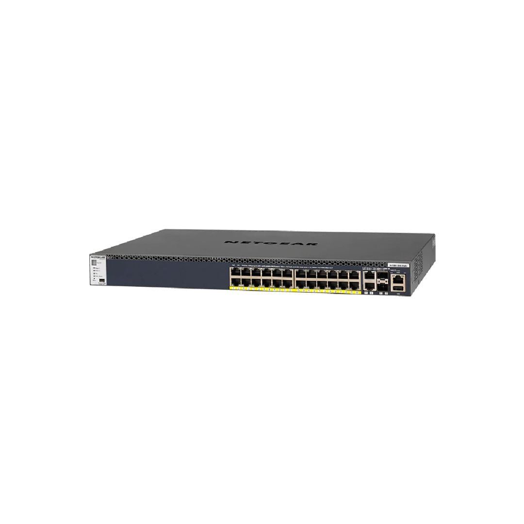 NETGEAR GSM4328PB 24-Port Fully Managed Switch M4300-28G-PoE 1000W PSU ...