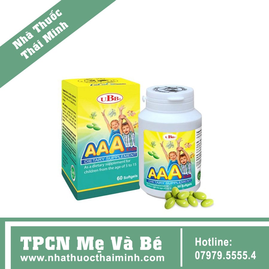 AAA Kids UBB: Dầu Cá Cho Trẻ giá tốt nhất | Nhà thuốc Thái Minh